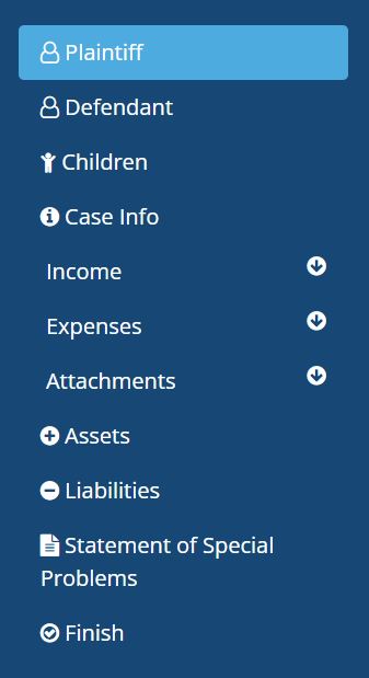 CIS Client Portal Sections